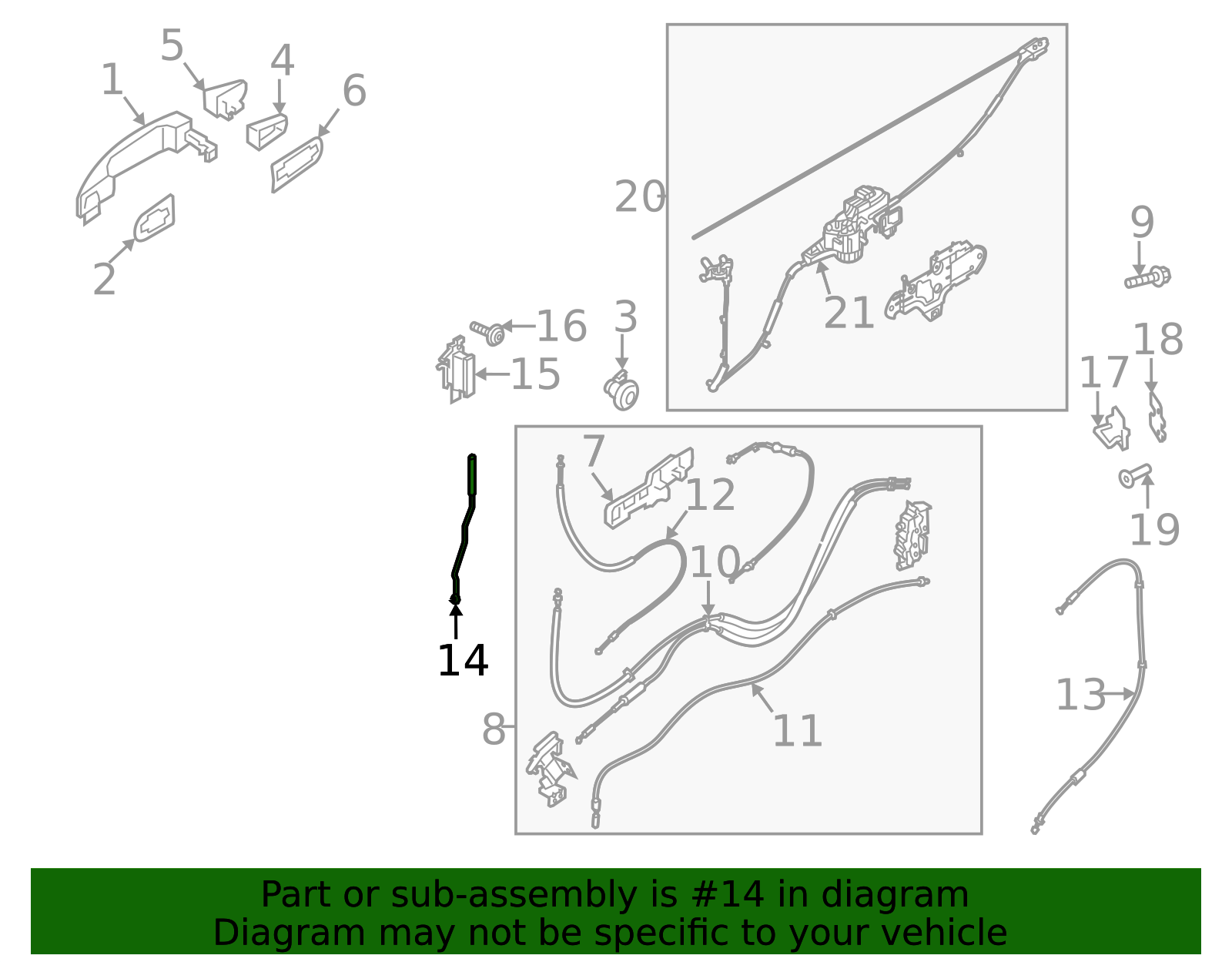 2015-2025 Ford | Lock Rod | CK4Z-61264A54-A | Walls' Ford Parts