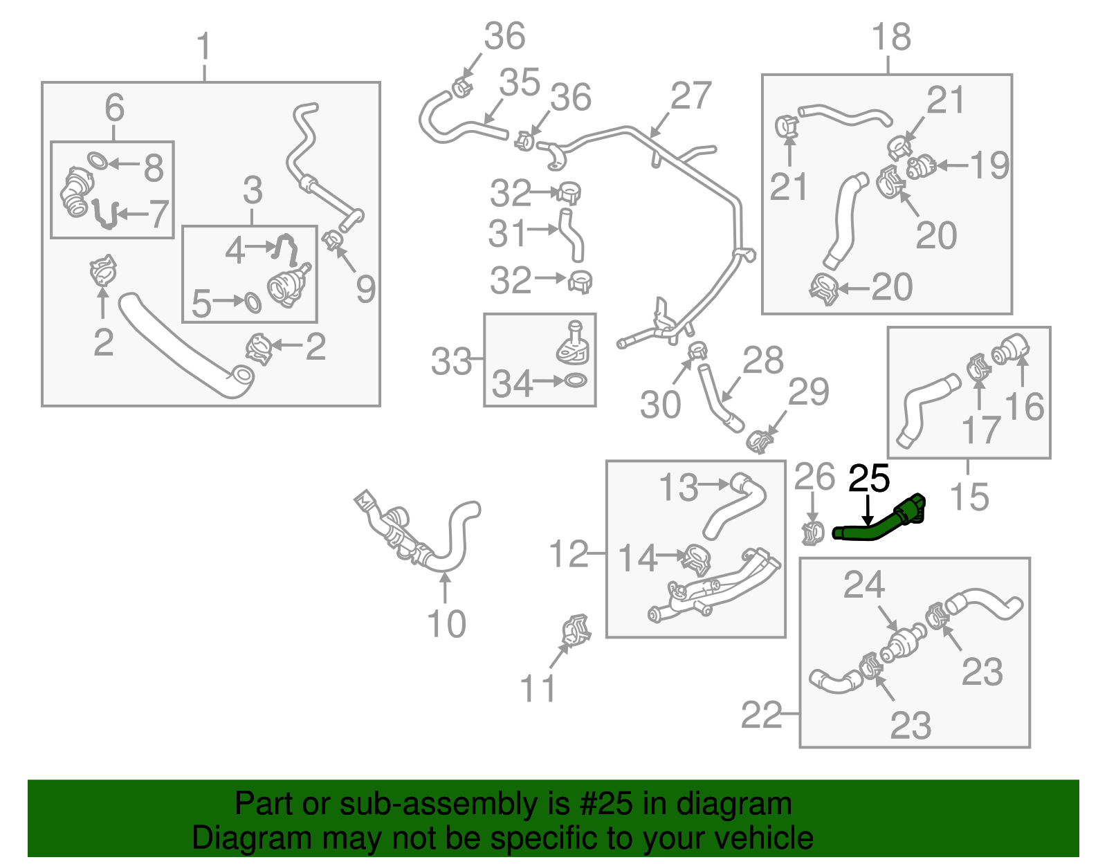 2014-2018 Volkswagen Connector Hose 5C0-122-058-F | VW Direct Auto Parts