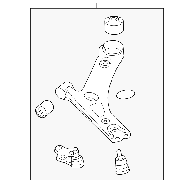 54500-1W000 - Lower Control Arm 2012-2017 Kia Rio | Kia.Parts Store