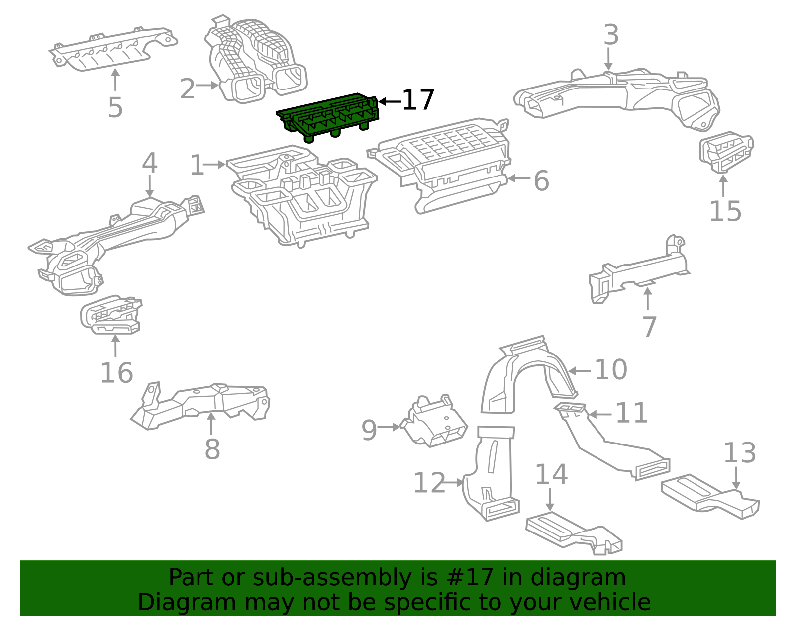 2020-2025 Toyota Air Vent 55670-02780 | Toyota Parts Center