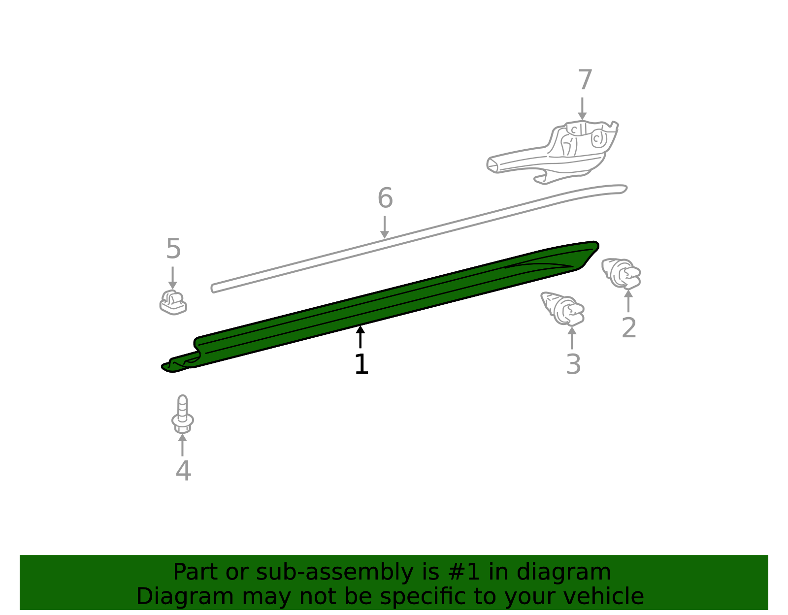 75851-35060-A0 - Rocker Molding - 2003 Toyota 4Runner | Toyota Parts ...