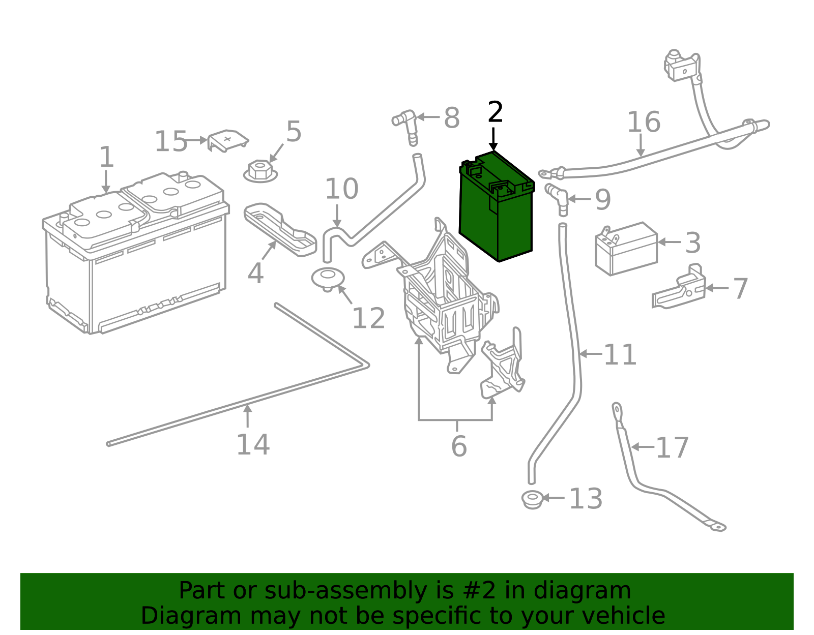 Genuine OEM Vehicle Battery | 000-982-96-08-64 | Fits Select 2007-2024 ...