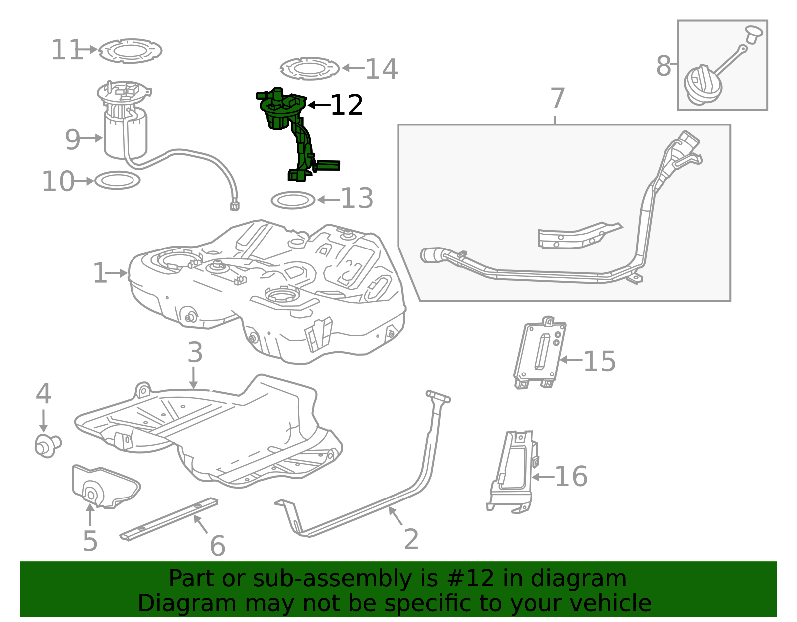 Genuine Fuel Gauge for 2010-2011 Saab 9-5 | Part# 13578384 | Over 30% ...