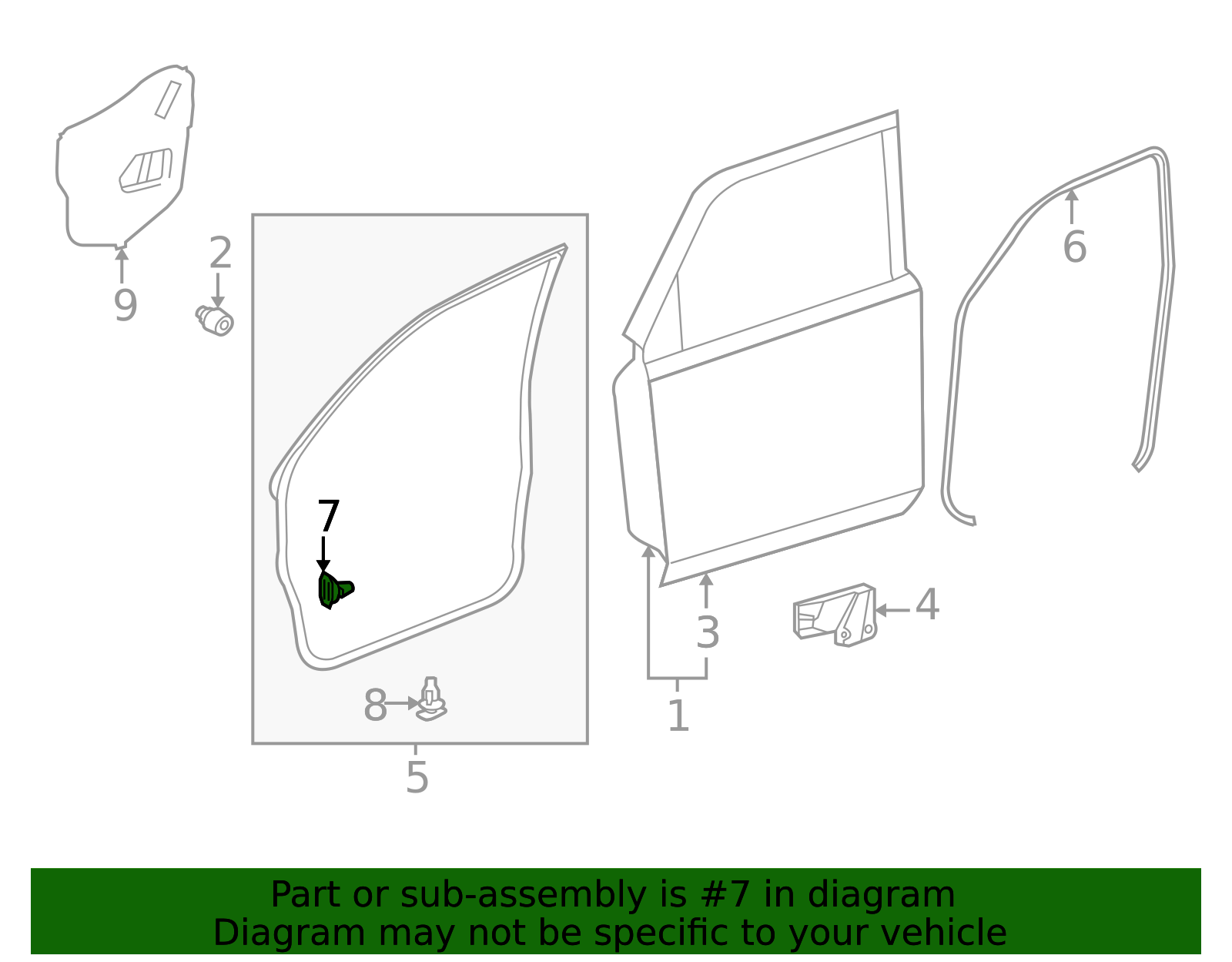 2010-2024 Toyota 4Runner Weather-Strip On Body Retainer 67867-60010 ...