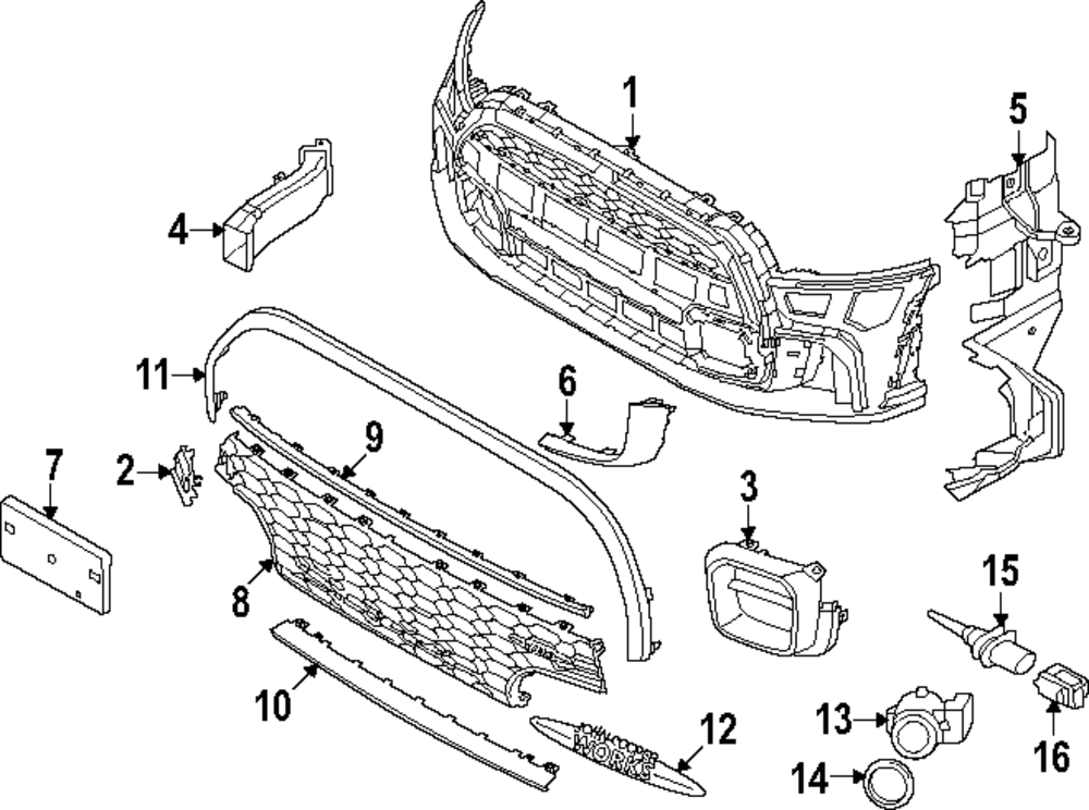 51-11-9-450-618 - Grille 2022-2024 Mini Cooper | Mini Parts Express