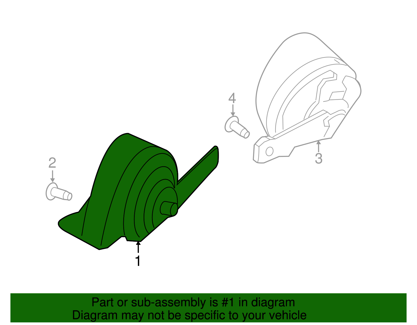 25620-3TA2A - 2022-2023 Nissan Maxima - Low Note Horn | World OEM Parts ...