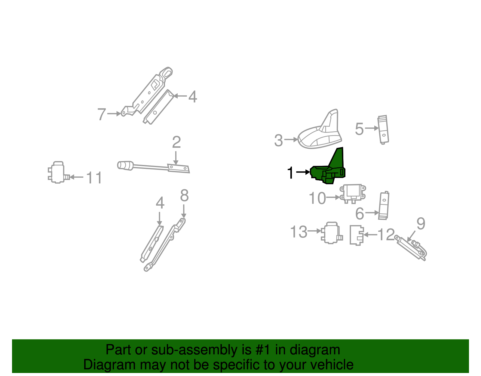 222-905-63-07-64 - High-Quality Antenna Assembly for 2012-2020 Mercedes ...