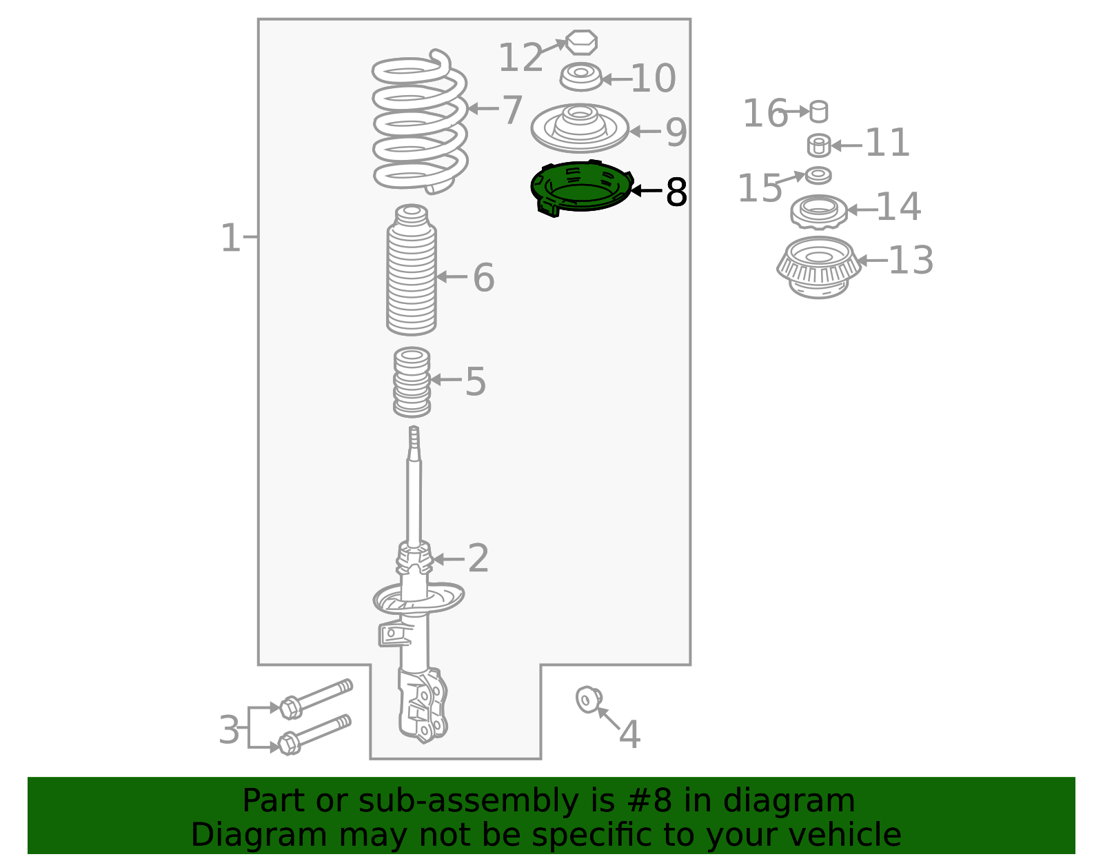 2007-2008 Honda Fit Spring Insulator 51402-SLN-A02 | Clark Knapp Honda