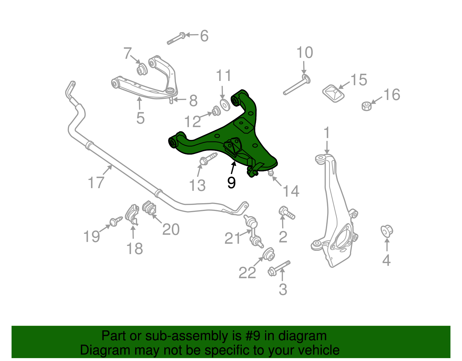 2006-2015 Nissan Armada Lower Control Arm 54500-ZQ00A | Kline Nissan