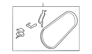 2008-2021 Subaru AC Belt 11718AA082 | Subaru Parts Warehouse