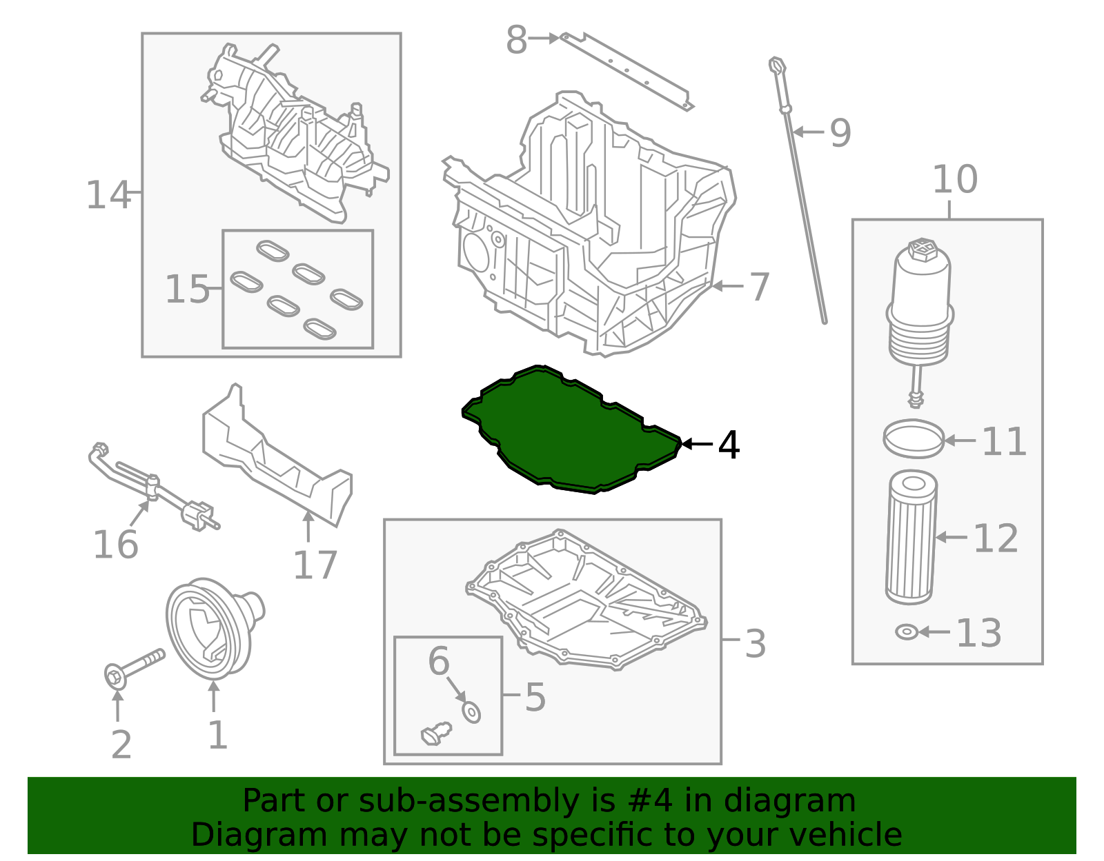 2020-2026 Ford Oil Pan Gasket L1MZ-6710-A | OEM Parts Online
