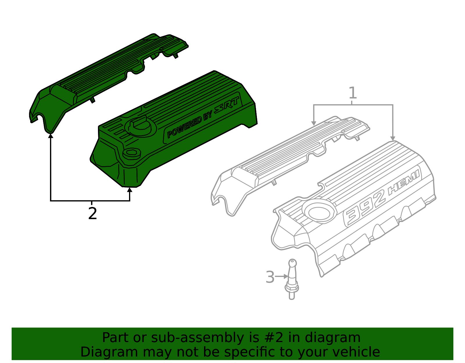 2012-2023 Dodge Charger Engine Cover 05281358AA | Mopar Parts Canada