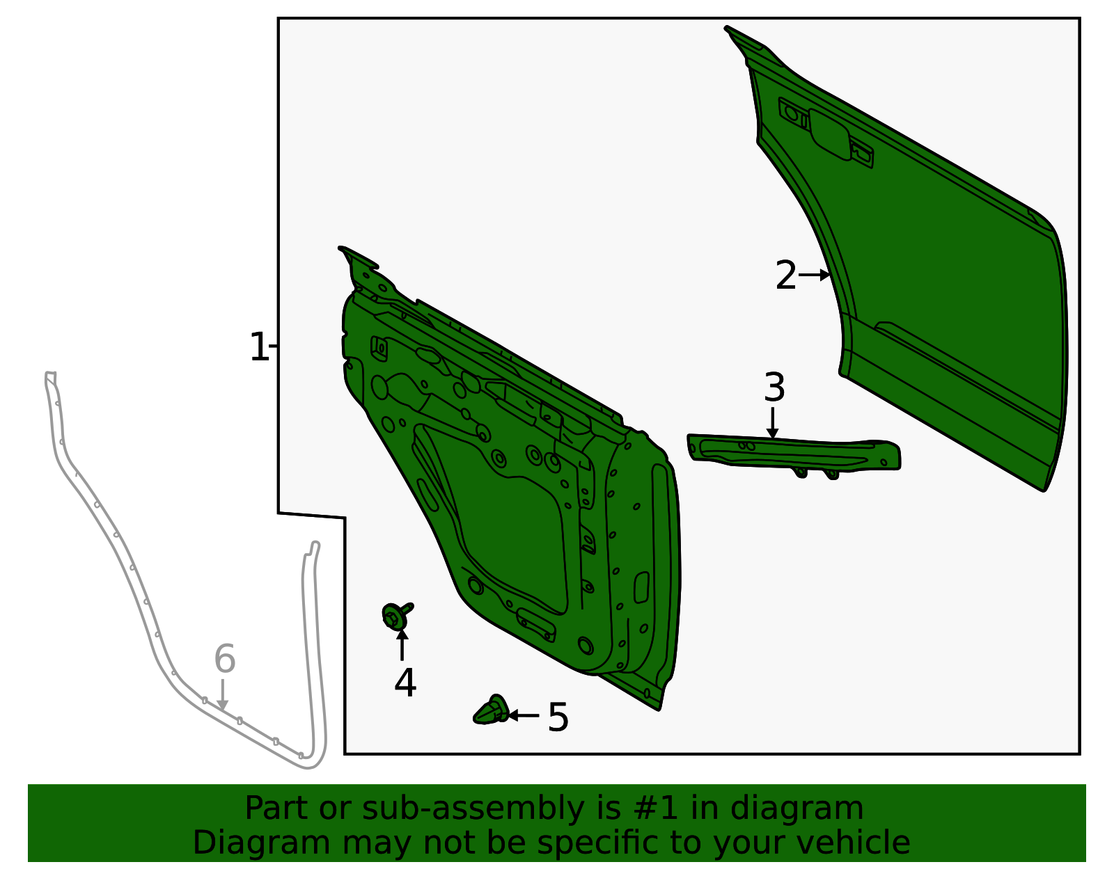 M2DZ-7824631-B - High-Quality Door Shell for 2021-2025 Ford Bronco ...