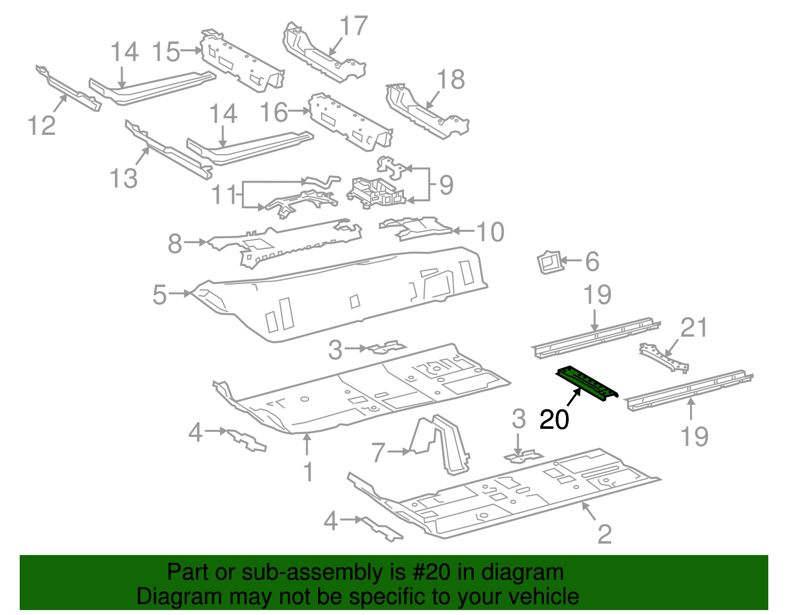 2018-2025 Toyota Camry | Front Brace | 57523-06010 | Tom Wood Toyota Parts