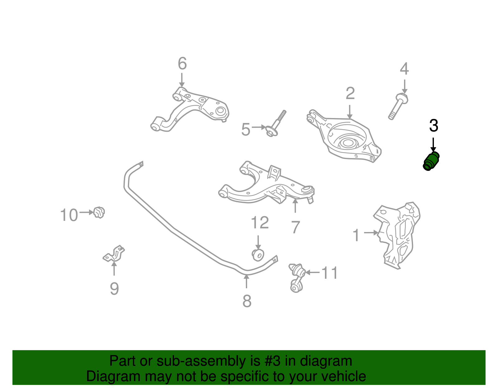 55157-7S000 - 2004-2024 Nissan - Bushing | Anicra Nissan Parts