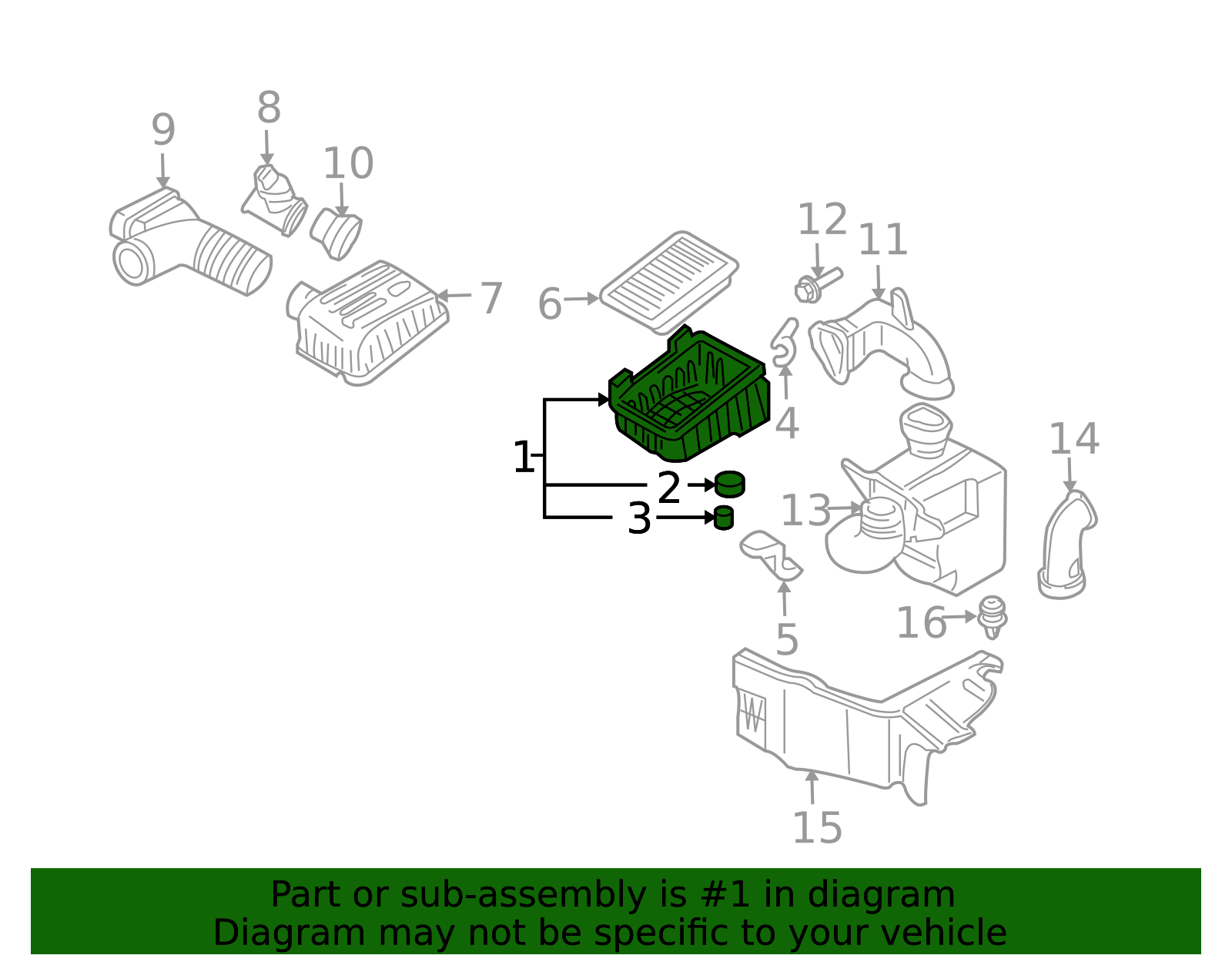2004-2006 Hyundai Elantra Air Cleaner Body 28112-2D250 | MotorMotor