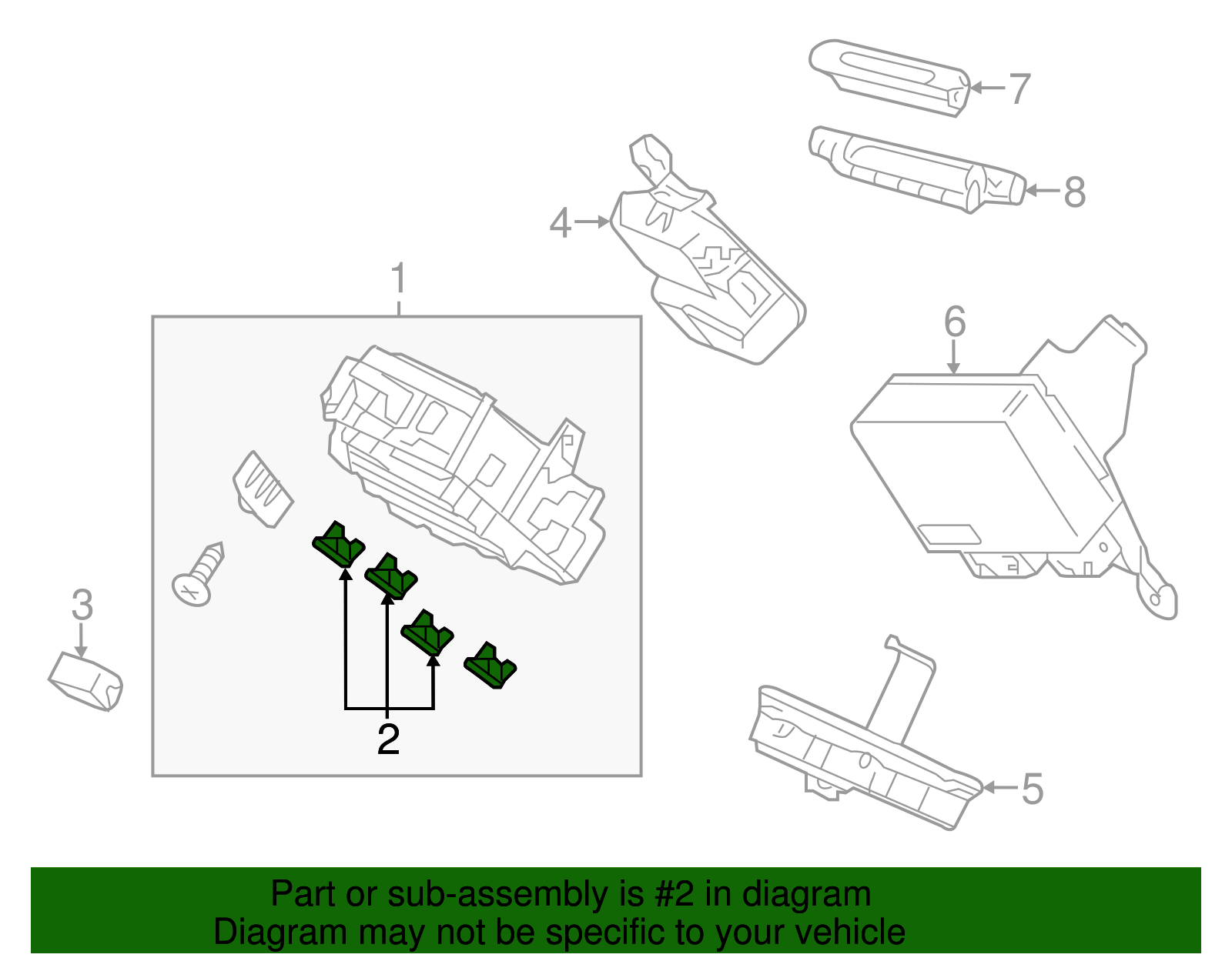 38232-TK8-A01 - 2013-2017 Honda Accord - Fuse Block (125A) | Genuine ...