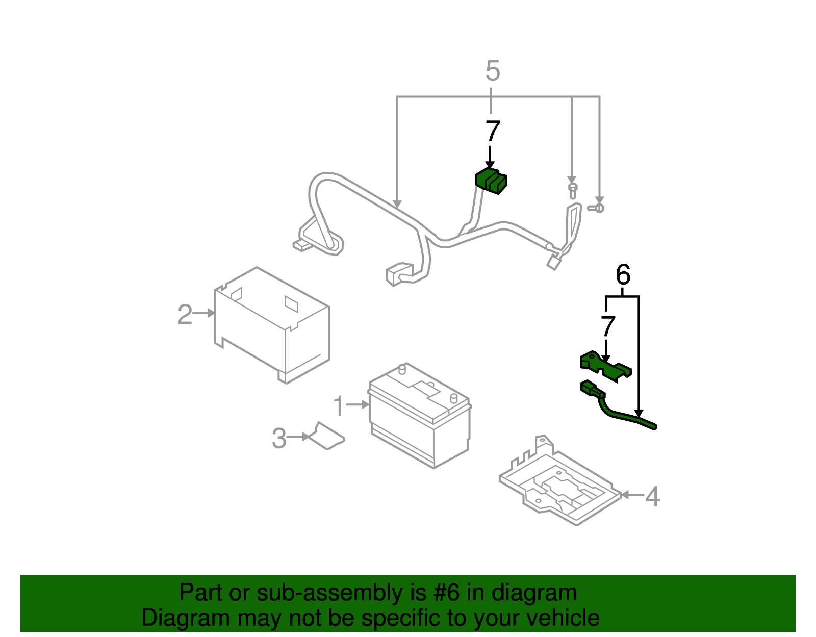2007-2009 Hyundai Santa Fe Battery Cable 91850-2B100 | OEM Parts Online