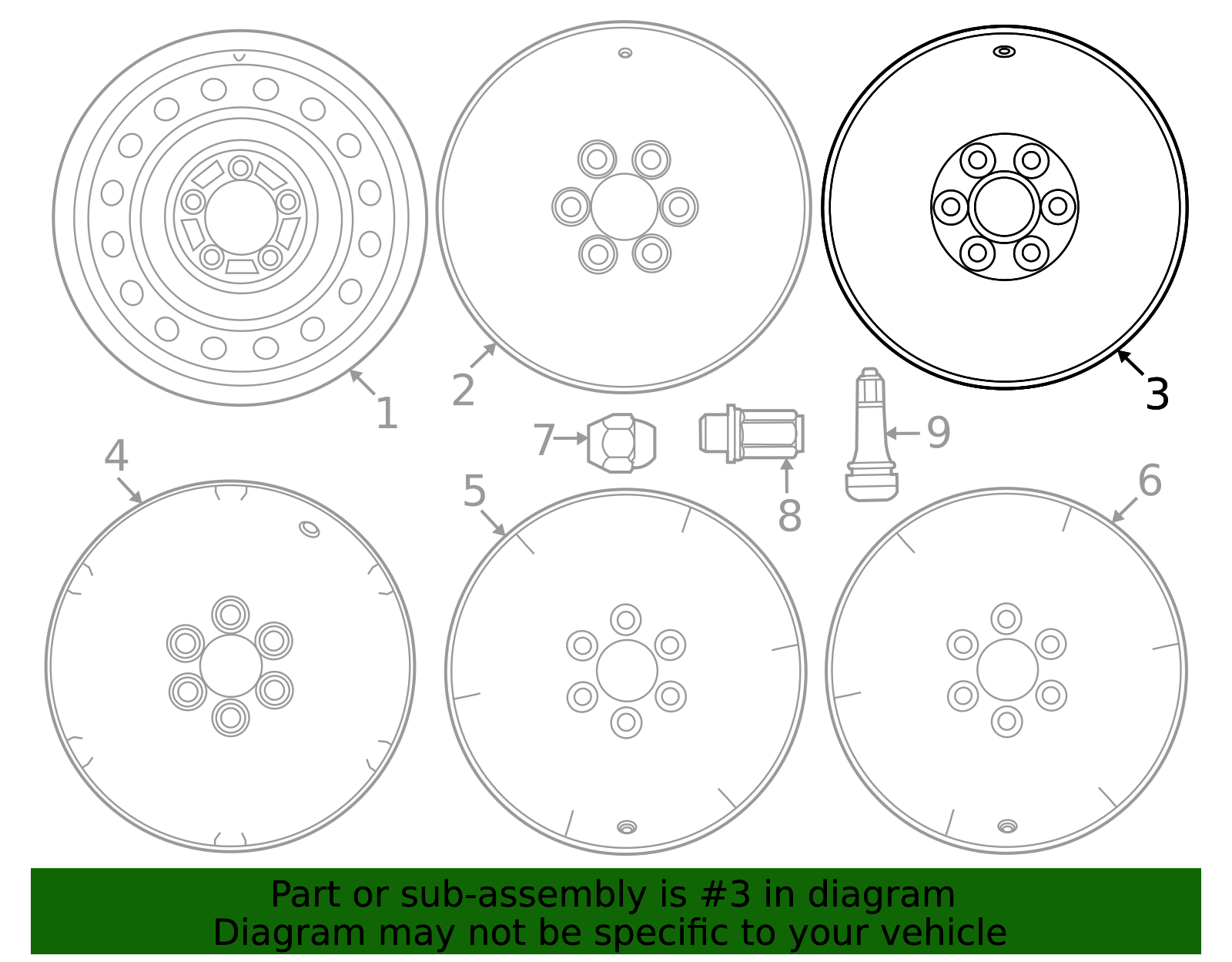 2024-2025 Toyota Tacoma Wheel, Alloy 42611-AK061 | TRDToyotaparts