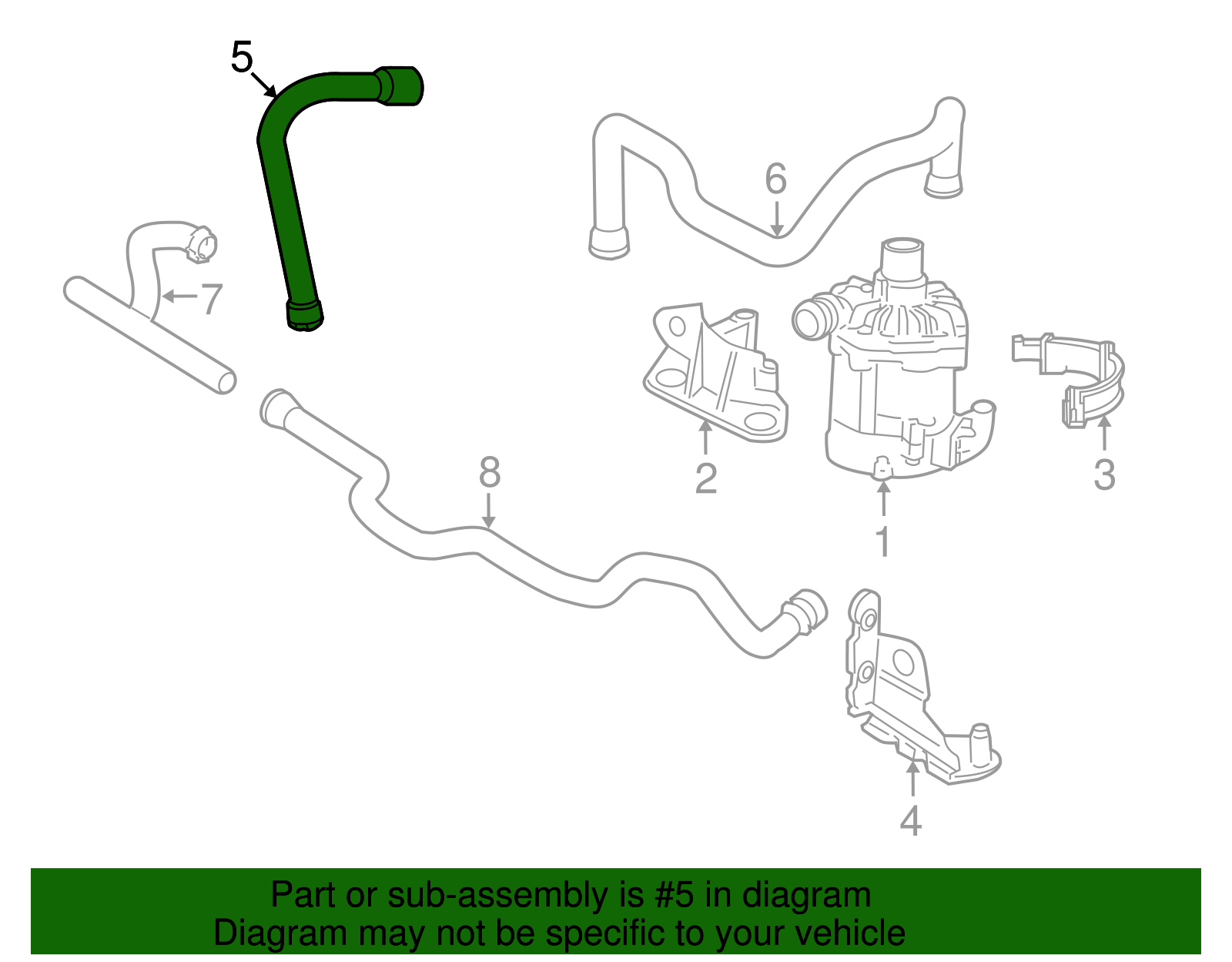 2010-2014 BMW Upper Hose 17127589735 | OEM Parts Online