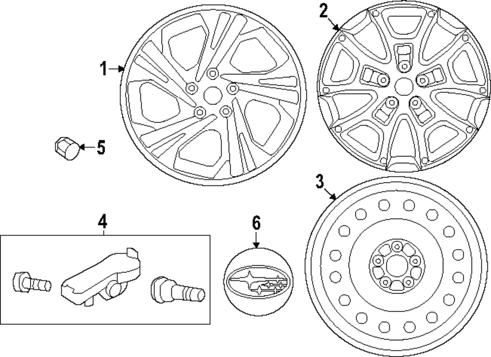 28111FN27A - Wheel, Alloy | Subaru Parts HQ