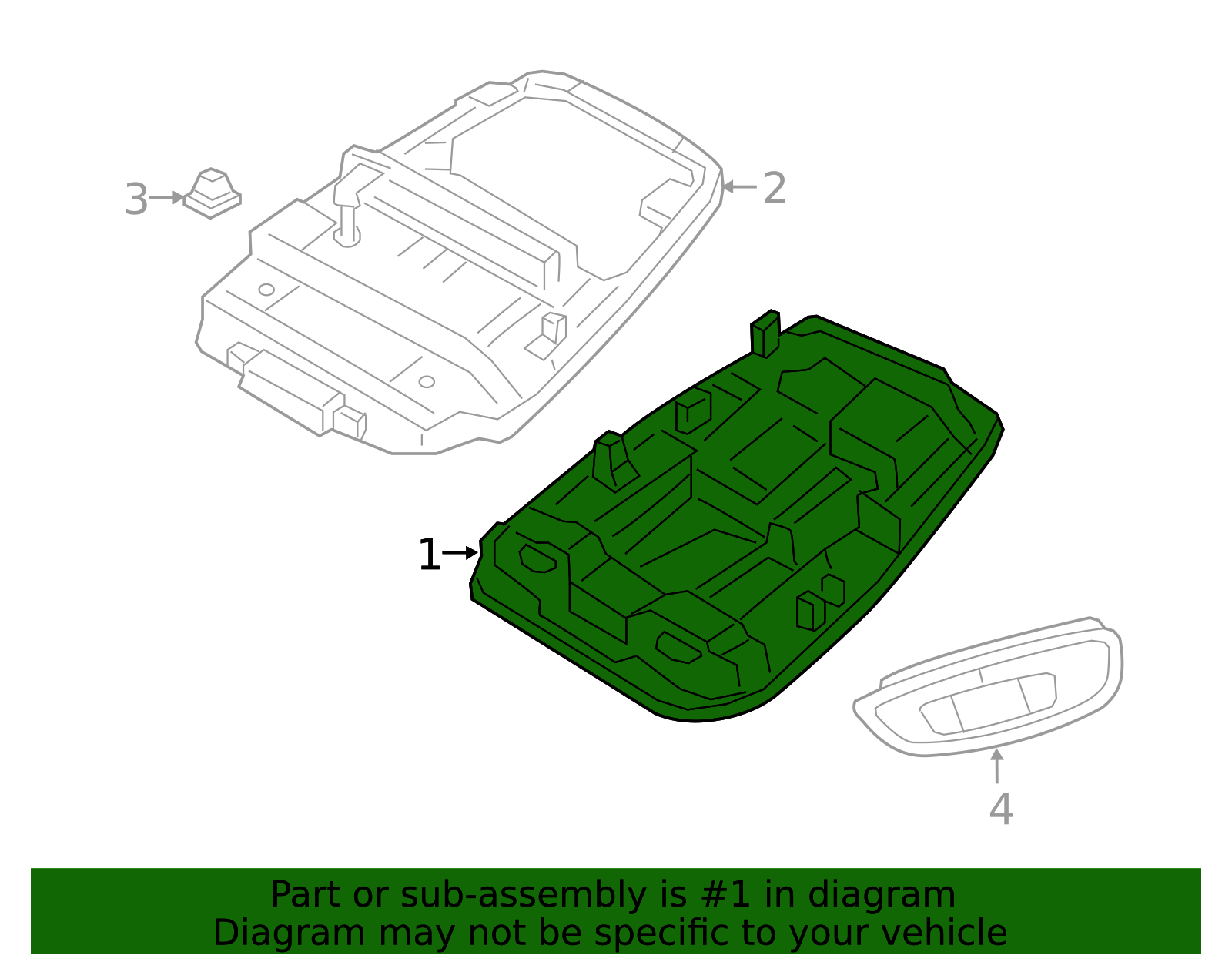 2025 Volvo Map Lamp Assembly 32408298 | Genuine Volvo Replacement Parts