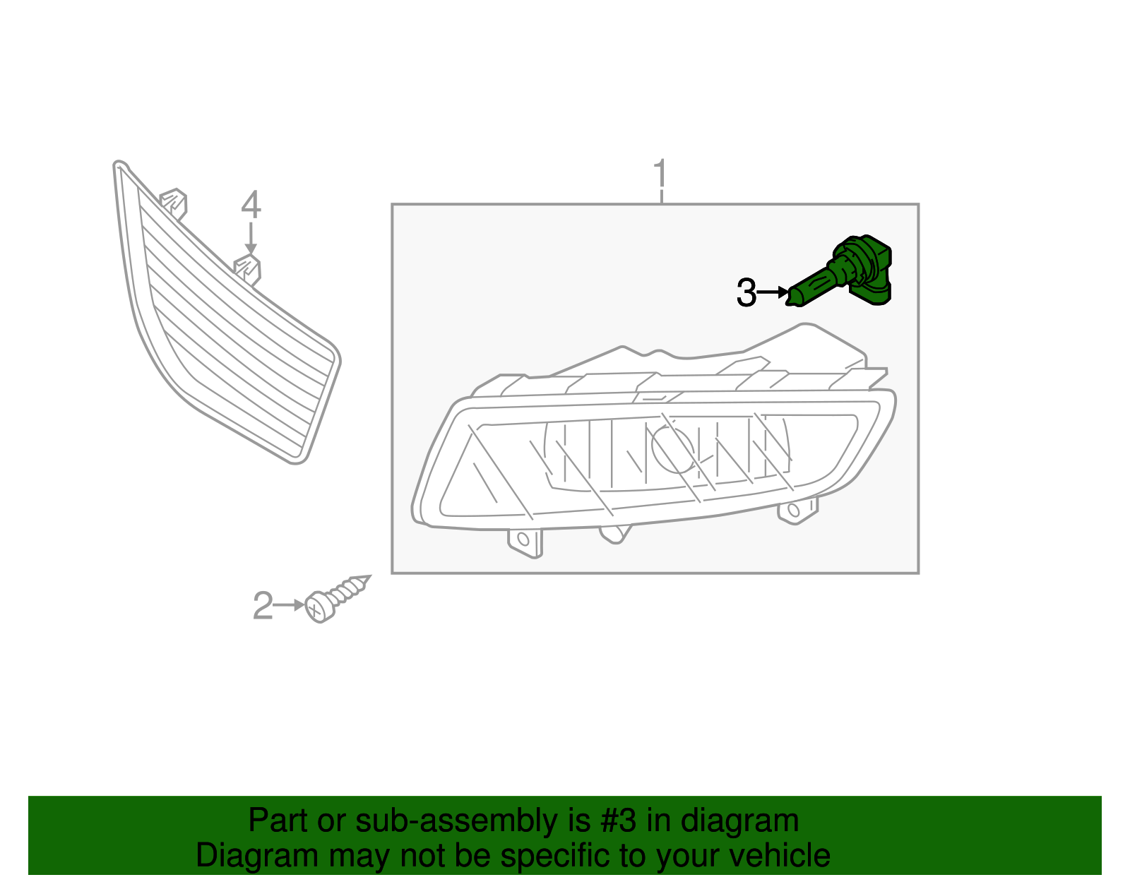 2007-2024 Volkswagen Fog Lamp Bulb N-105-295-01 | OEM Parts Online