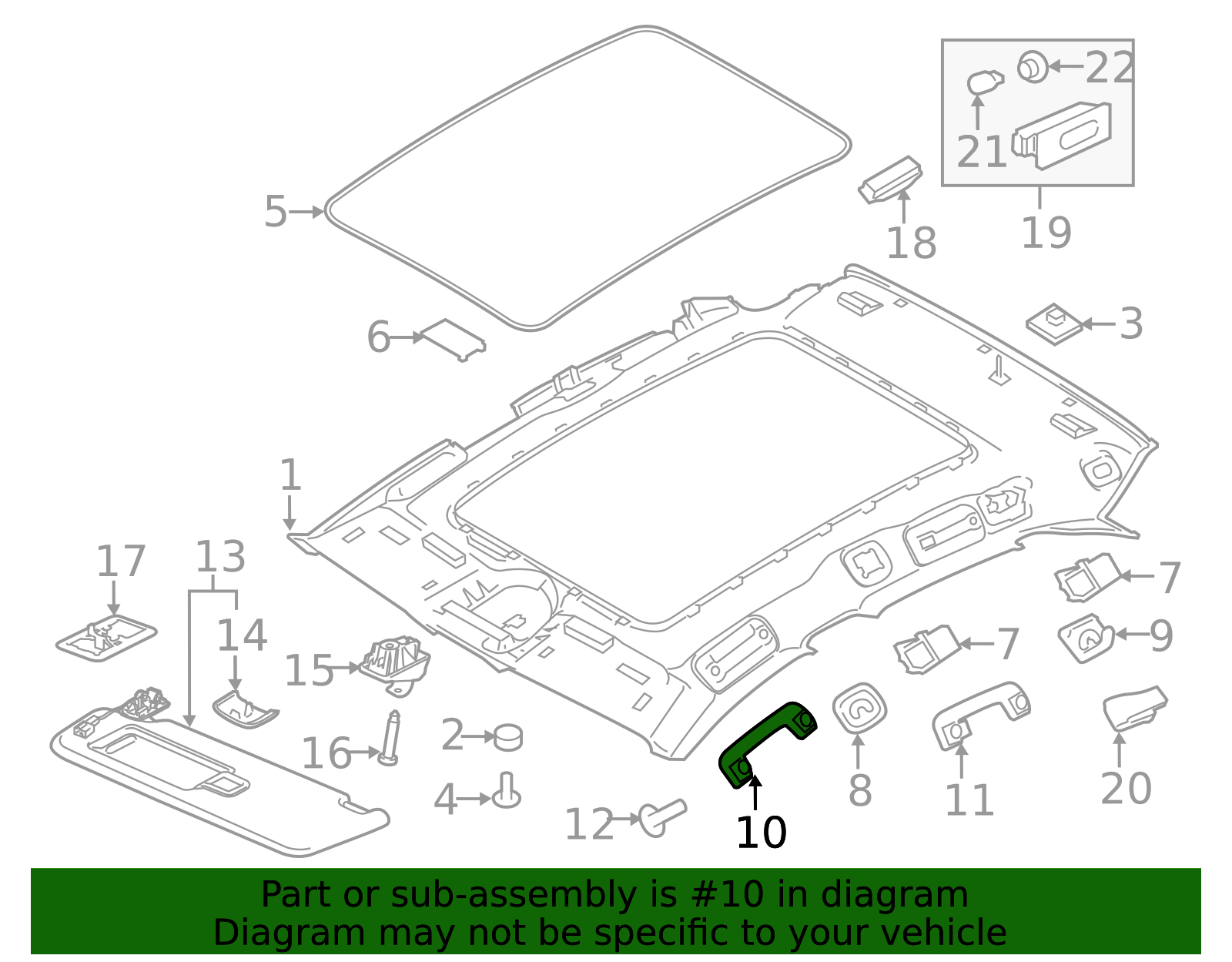Porsche Interior Grab Bar - Passenger Safety Support - Part #95B-857 ...