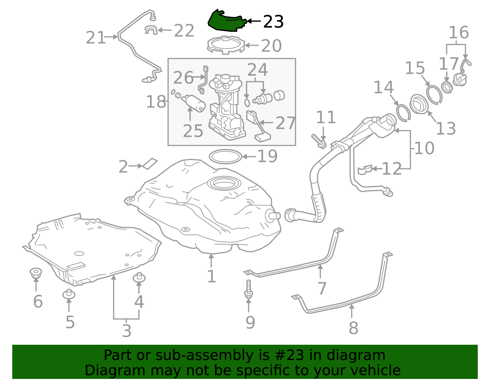 77285-06590 - Vent Tube Bracket - 2023-2025 Toyota | OEM Genuine Toyota ...