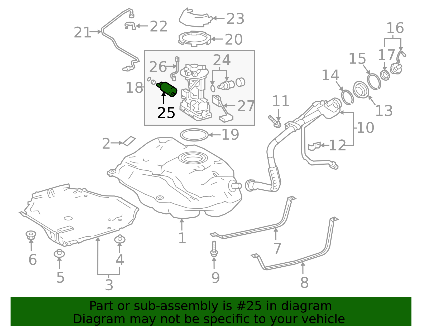 Genuine Official Toyota Fuel Pump part# 23221-37040 for 2020-2022 ...