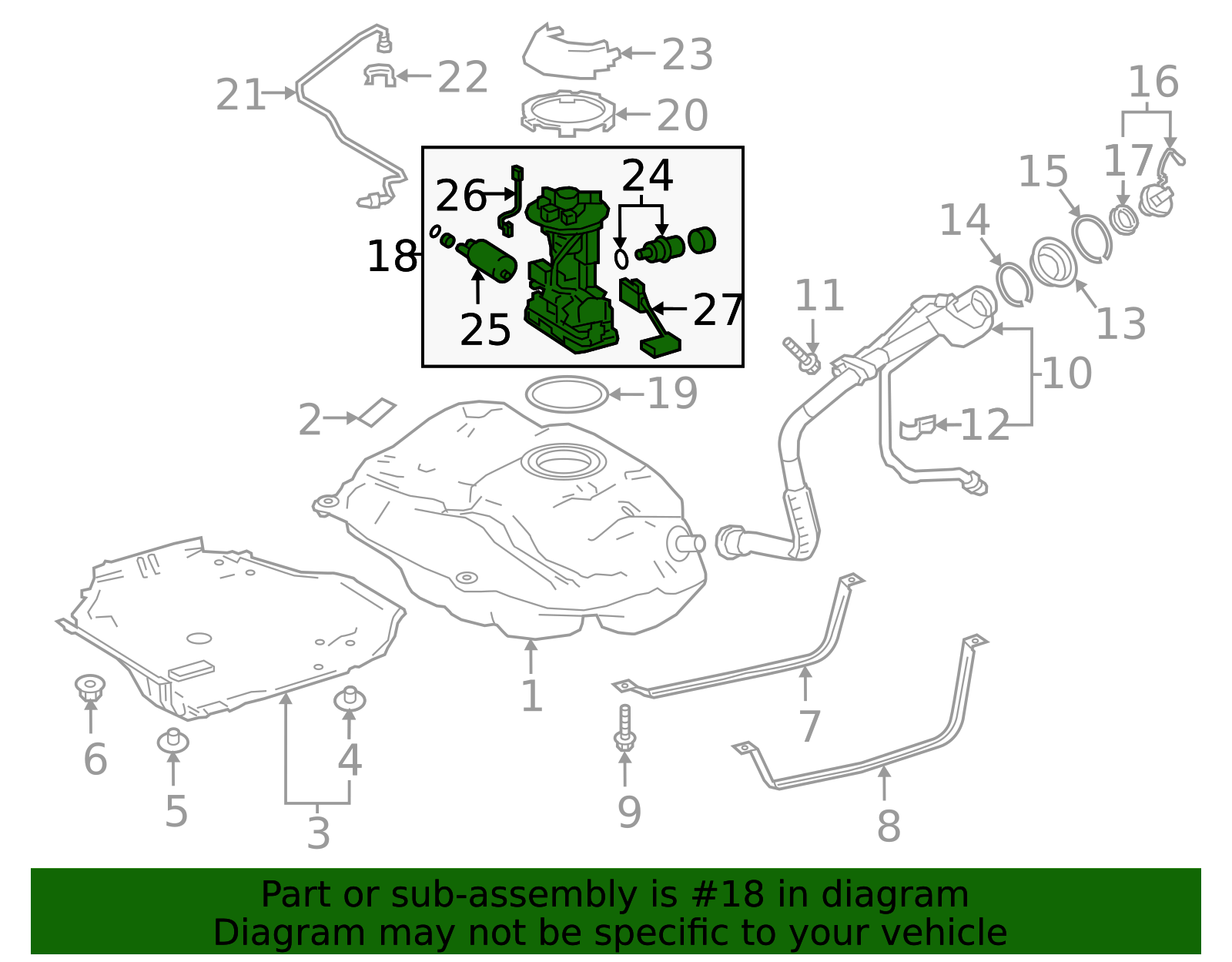 2020-2022 Toyota Fuel Pump 77020-02A00 | Toyota Parts Center