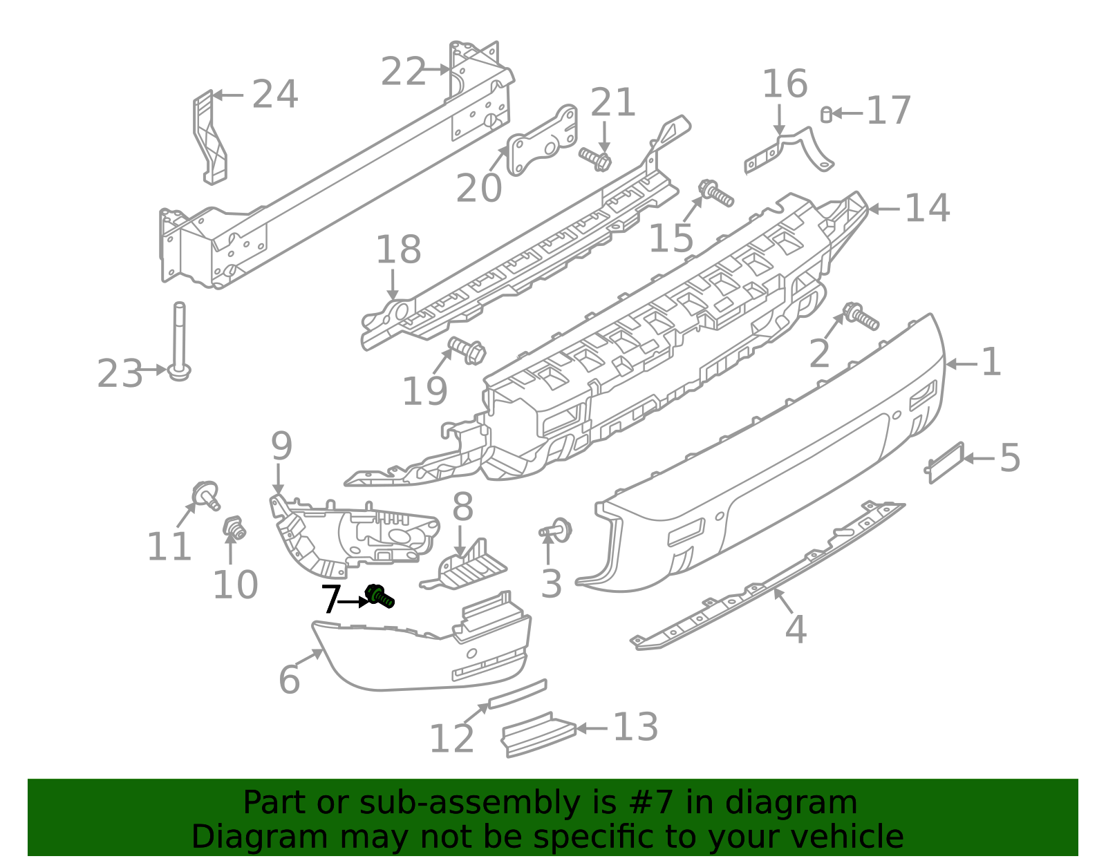 2005-2023 Land Rover Ft Fender Liner Screw LR106494 | OEM Parts Online