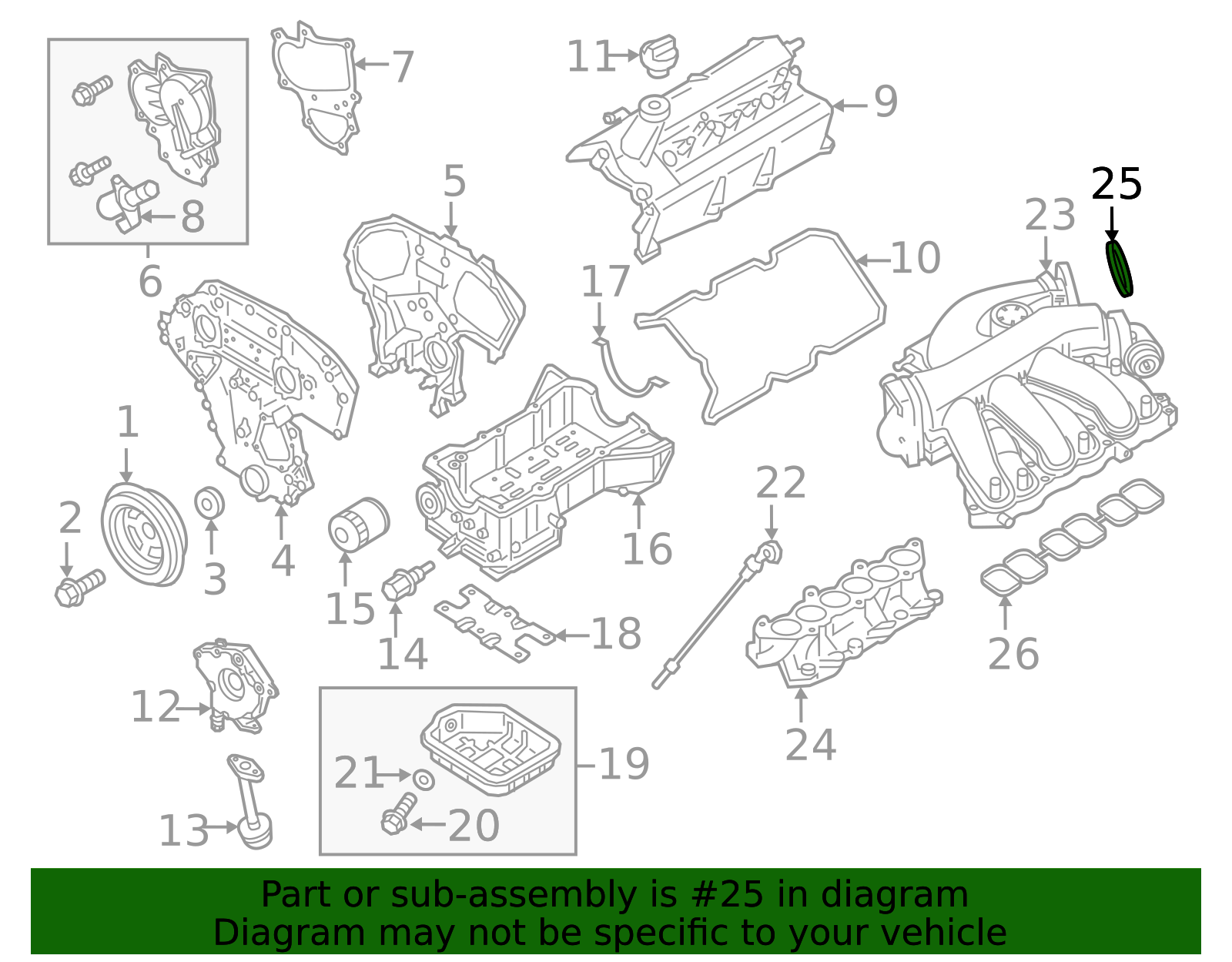 16175-JA10B - Intake Manifold Gasket 2007-2024 Nissan | Official Nissan ...