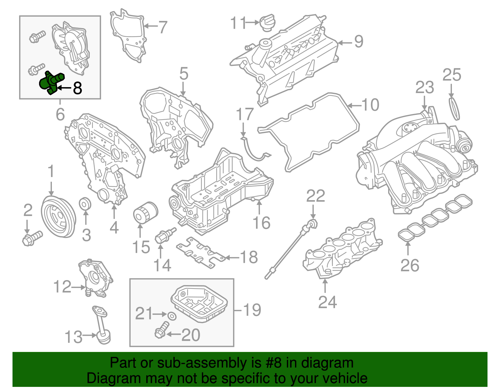 2013-2025 Nissan Engine Variable Valve Timing (Vvt) Solenoid 23796 ...