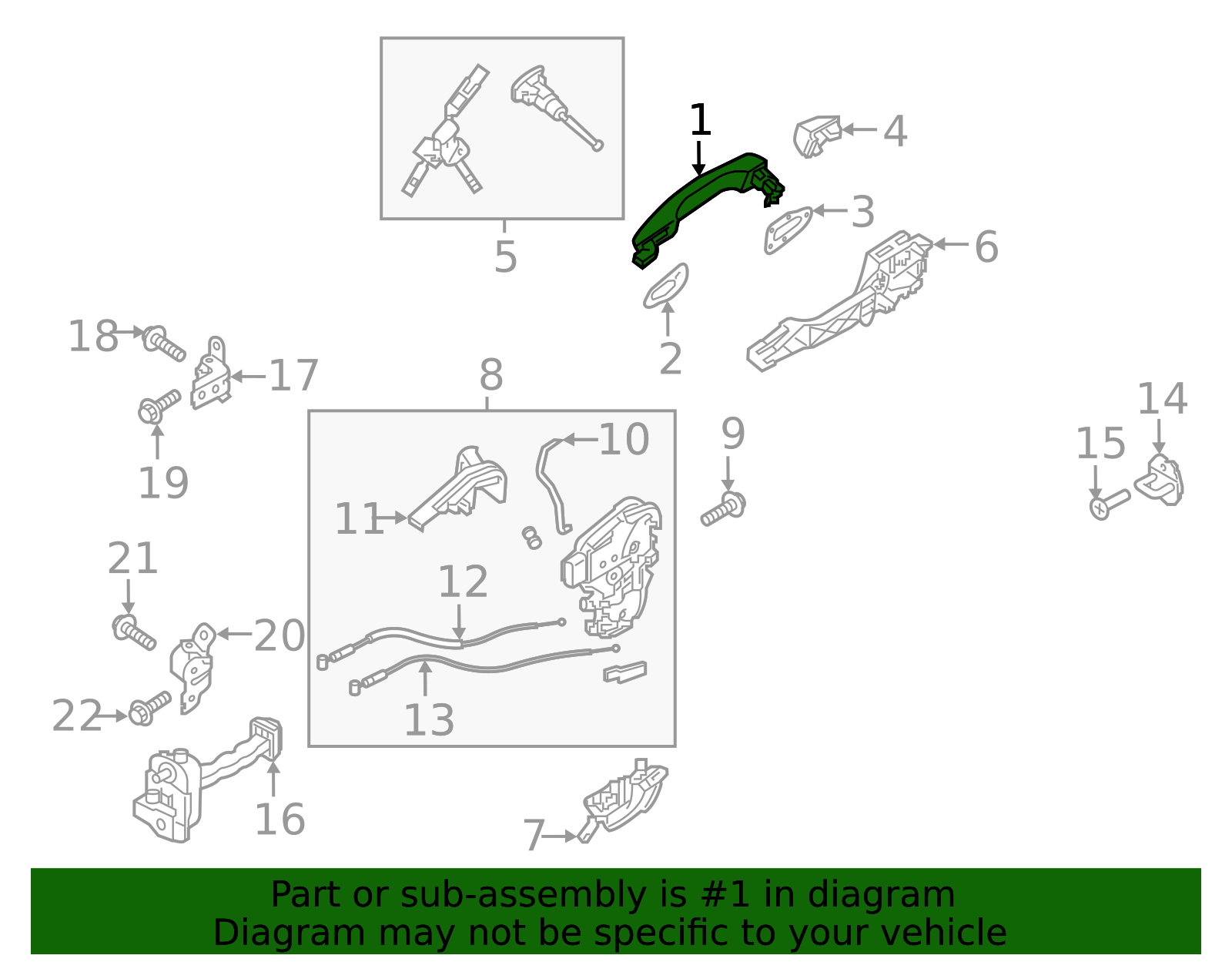 82651-H8000 - Handle, Outside 2018-2023 Kia Rio | Kia.Parts Store