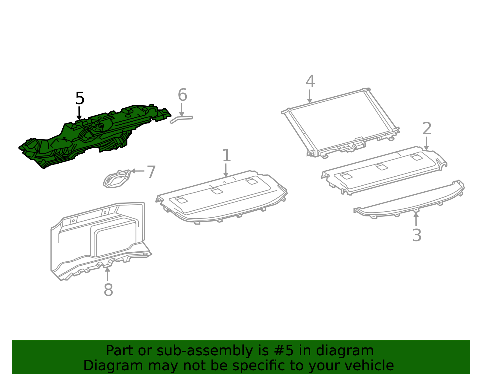 64273-62020 - 2022-2024 Toyota Mirai - Partition Panel | Discount Parts ...