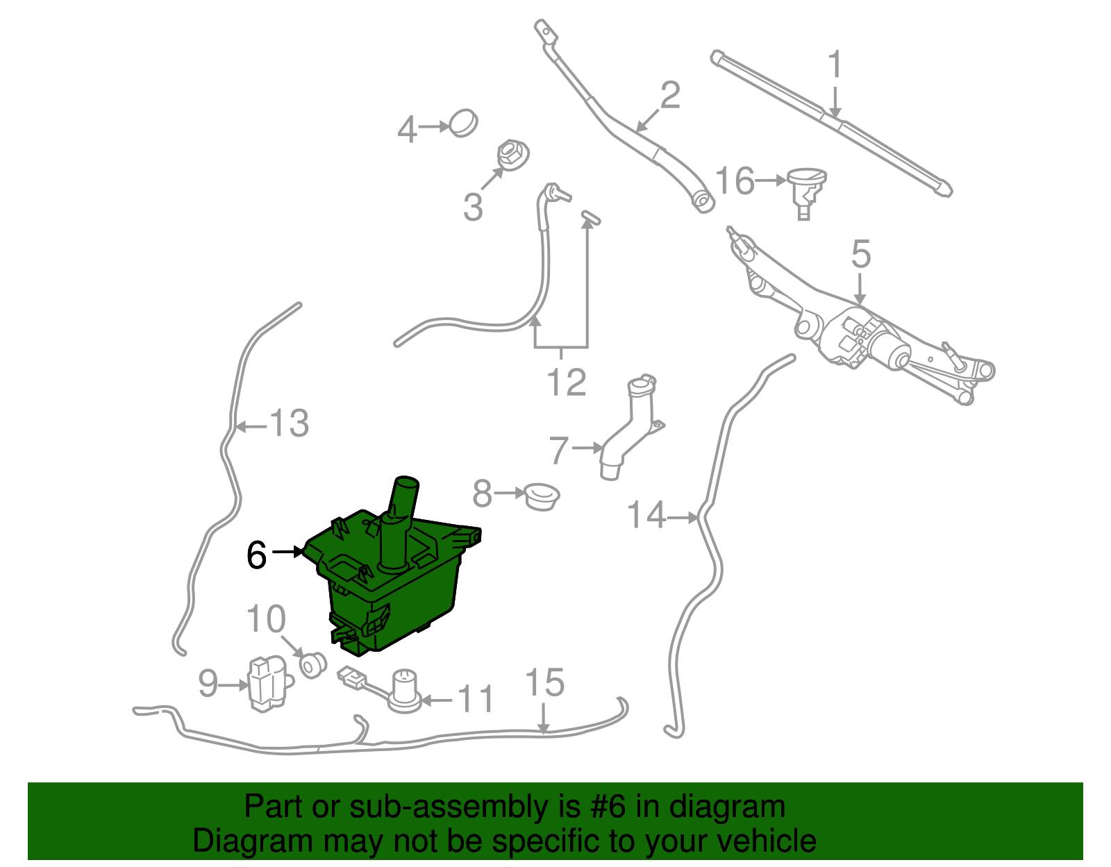 Genuine Washer Reservoir for 2007-2012 Hyundai Veracruz | Part# 98621 ...