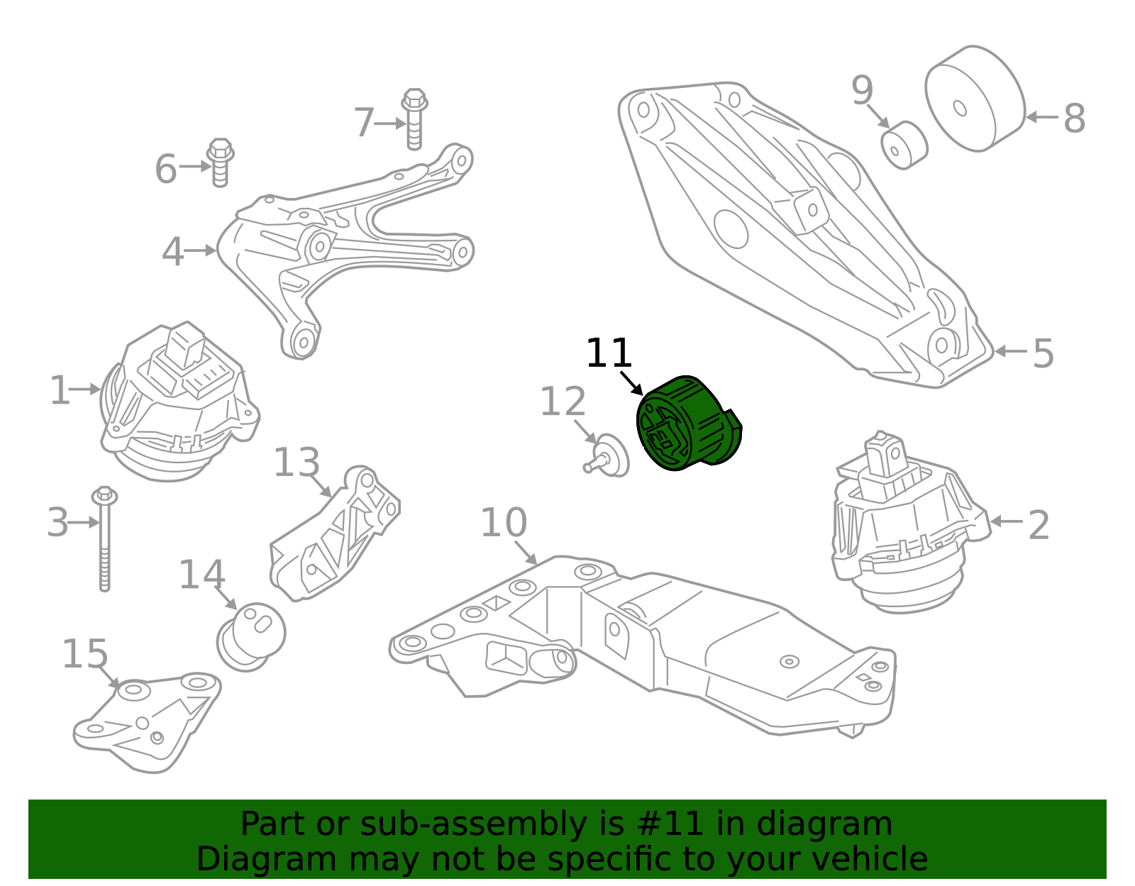 22-32-6-860-533 - Trans Mount 2017-2025 BMW | BMW OEM Parts