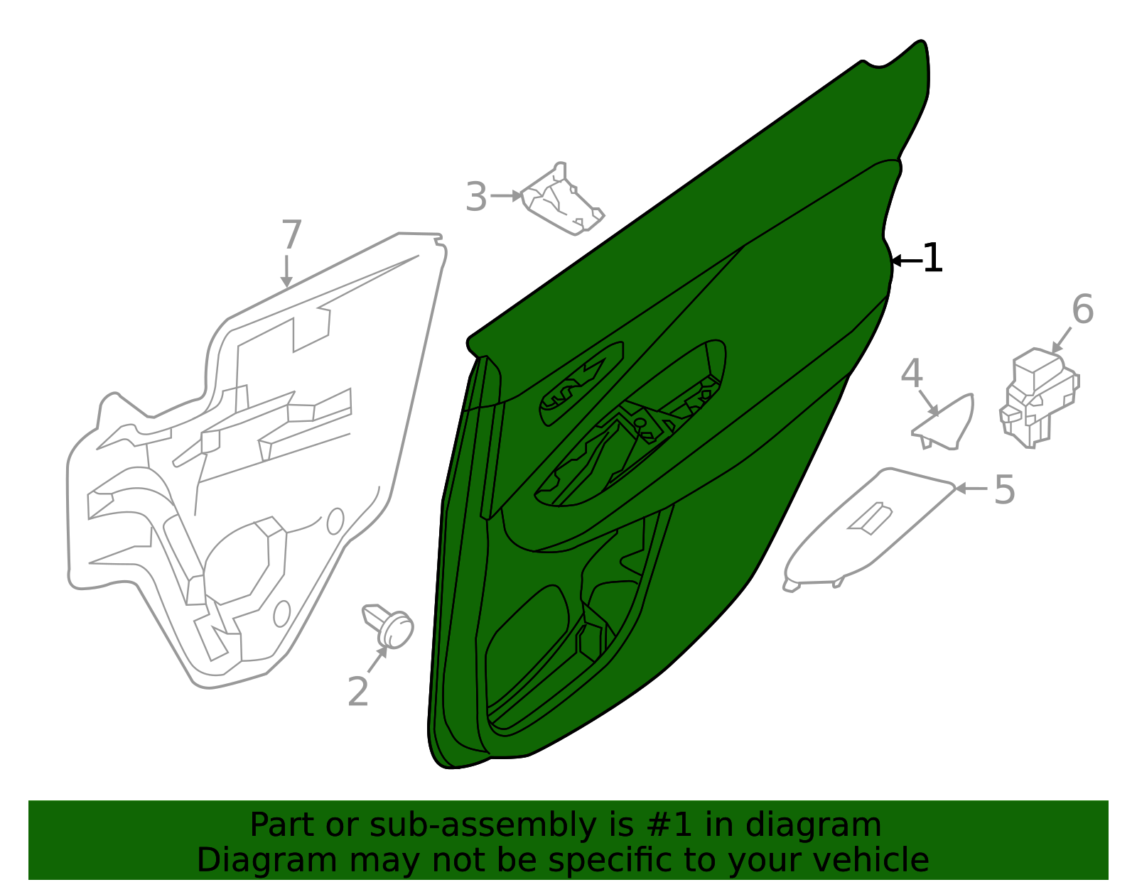 2019 Nissan Murano Door Trim Panel 82901-9UF0A | QuirkParts