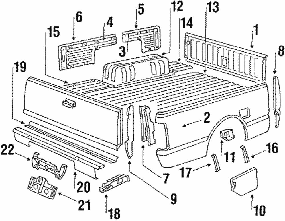1986-1987 Isuzu Pickup Front Panel 8941786050 | Isuzu Parts Center