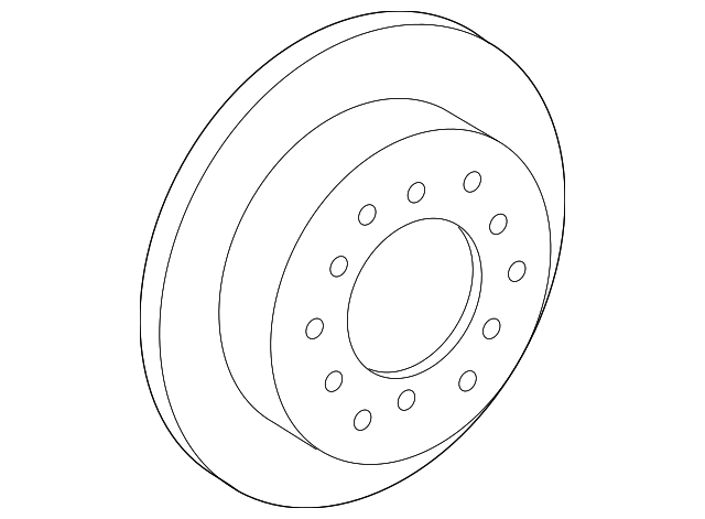 42431-0C011 - Disc Brake Rotor (Rear) - 2007-2022 Toyota | OEM Genuine ...