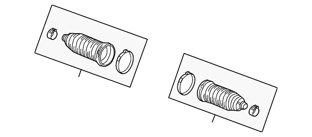 2013-2025 GM Rack and Pinion Boot Kit with Clamps 22789026 | Capital ...