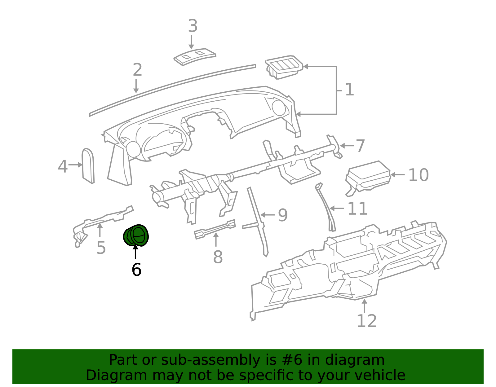 55650-0R010-B1 - Air Vent Grille - 2009-2010 Toyota RAV4 | OEM Genuine ...