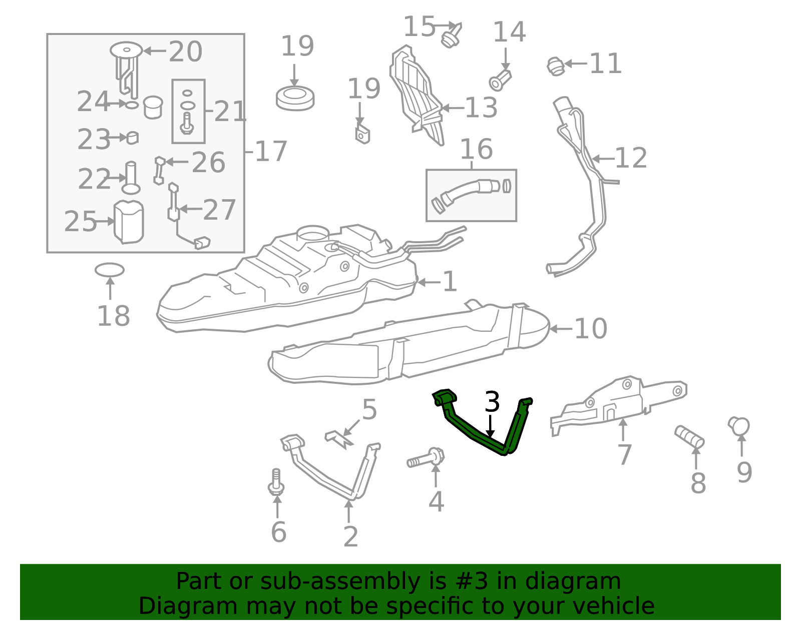 77602-60110 - Fuel Tank Strap 2008-2016 Toyota Land Cruiser | Toyota ...
