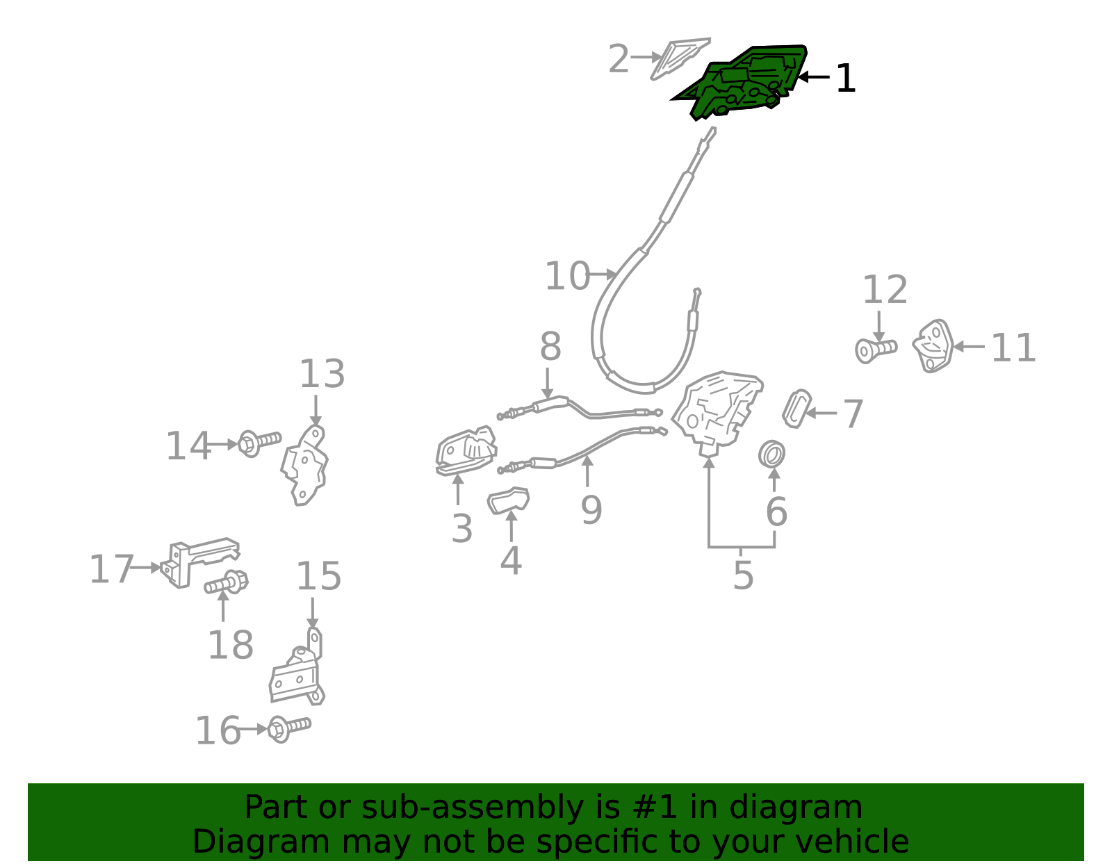 2020-2021 Toyota C-HR Handle, Outside 69240-10101-G1 | Toyota Parts Center