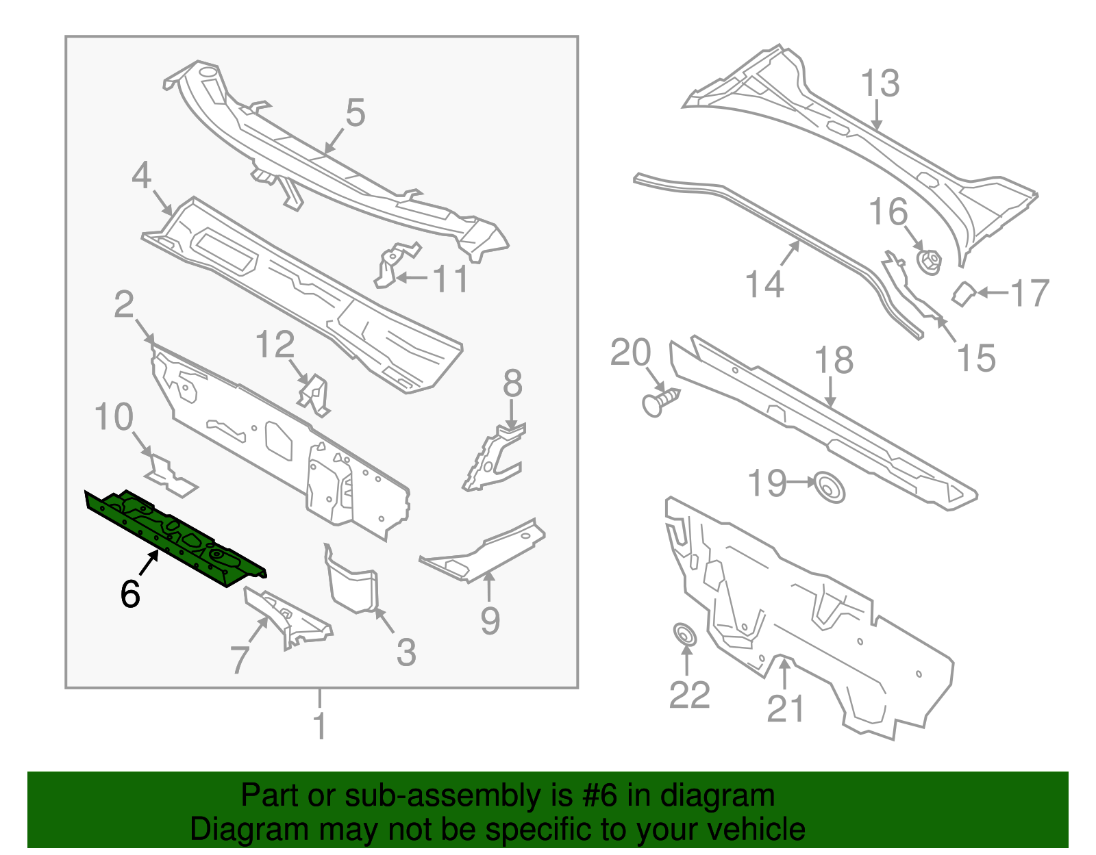 5Q0-805-277 - Center Plate 2015-2019 Audi | Audi OEM Parts Guy