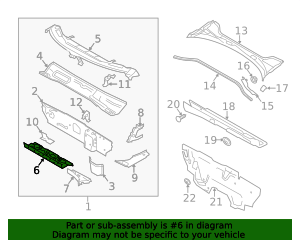 5Q0-805-277 - High-Quality Cowl Panel Reinforcement for 2015-2020 Audi ...