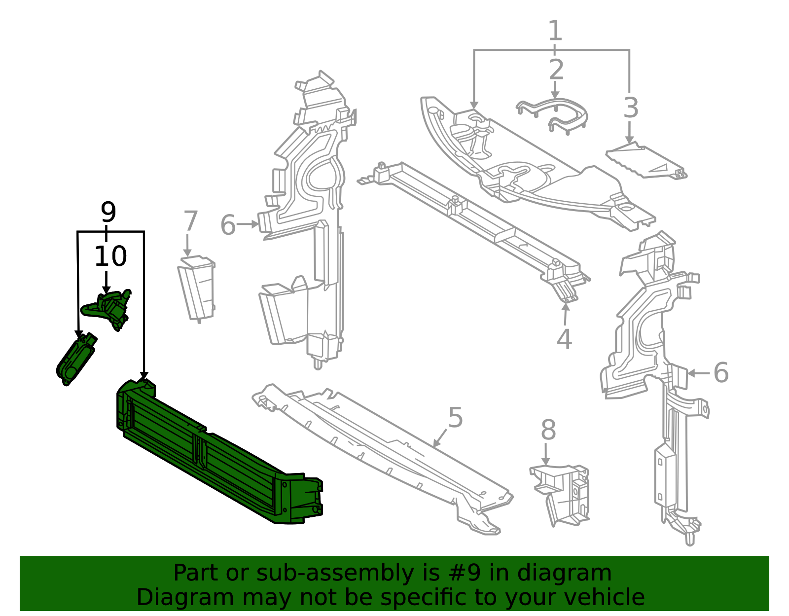 Radiator Shutter Assembly 53180-08013 | OEM Parts Online