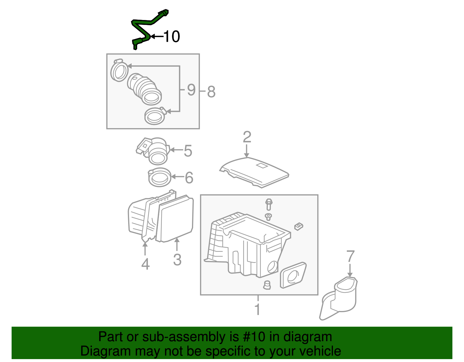 2006-2007 Buick Rendezvous Positive Crankcase Ventilation (PCV) Tube ...