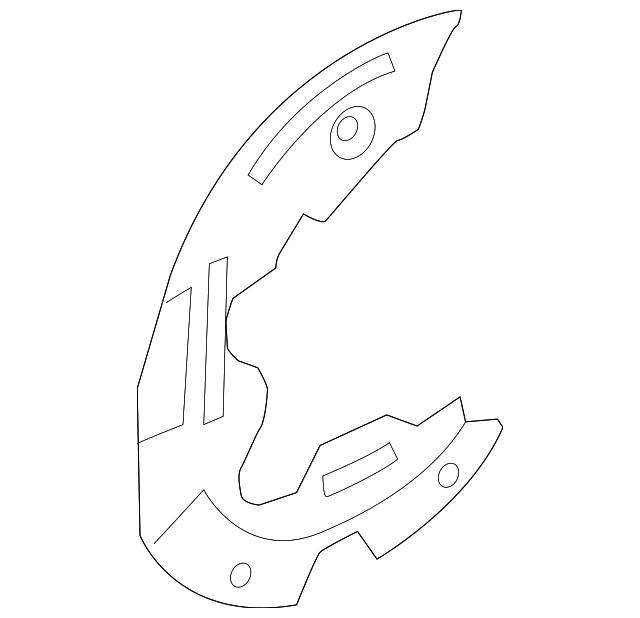 2019-2025 Ford | Splash Shield | KB3Z-2K005-A | Walls' Ford Parts